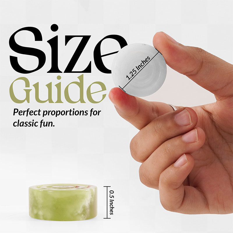 White and Green Checkers Figures Set – Marbliss Homewares – Marble ...